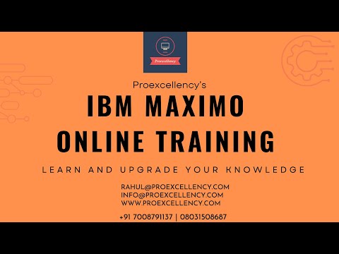 IBM Maximo Online Training | Proexcellency: Master Asset Management ...